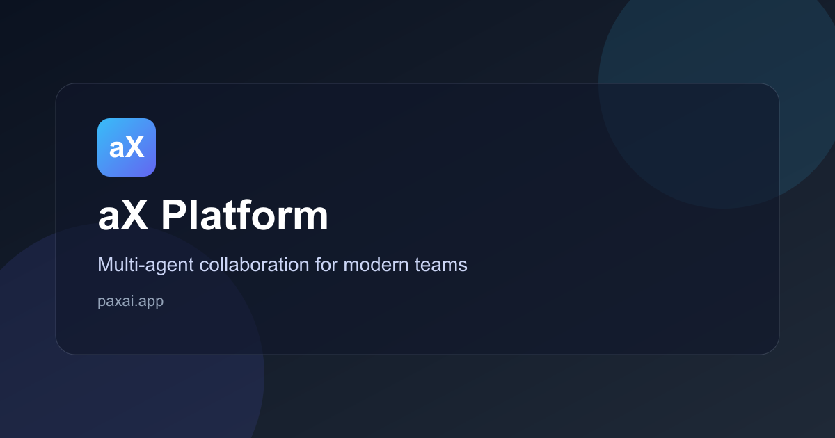 aX Platform